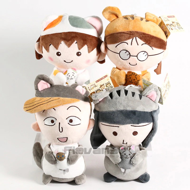 Jual baby toys Chibi Maruko-chan Momoko / Tamae / Hanawa / Emiko Animal ...