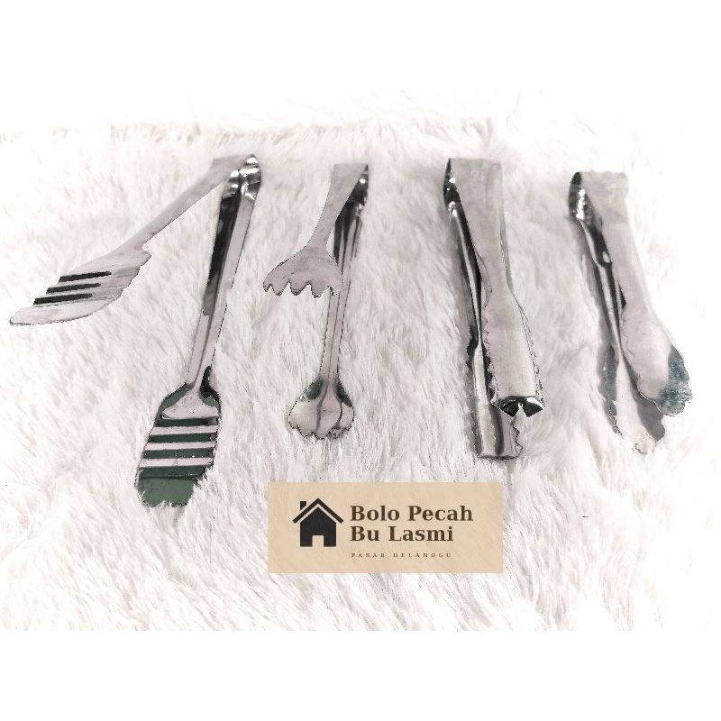 Jual Japitan Capitan Pencapit Makanan Stainless Cakar Gerigi Pipih Daun ...