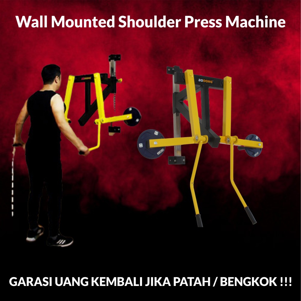 Jual Alat Home Fitness Wall Mounted Shoulder Press Machine | Shopee ...