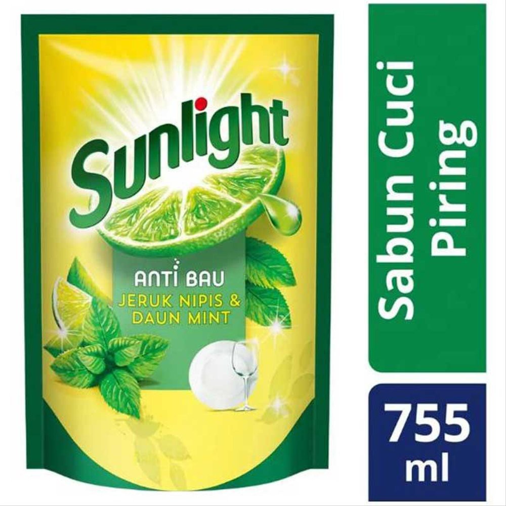 Jual Sunlight Anti Bau Jeruk Nipis & Daun Mint 755ml - Kemasan Terbaru ...