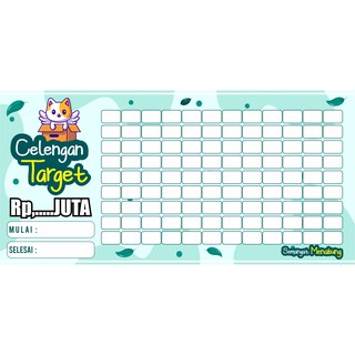 Jual Stiker Celengan Target - Stiker Celengan Target Tabungan Viral ...