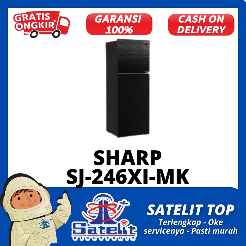 Jual KULKAS / REFRIGERATOR / LEMARI ES 2 PINTU SHARP SJ-246XI-MK | Shopee Indonesia