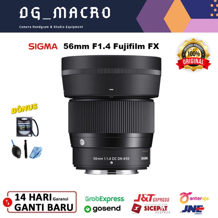 Jual SIGMA 56 MM f1.4 DC DN Contemporary Lens for Fujifilm X | Shopee ...