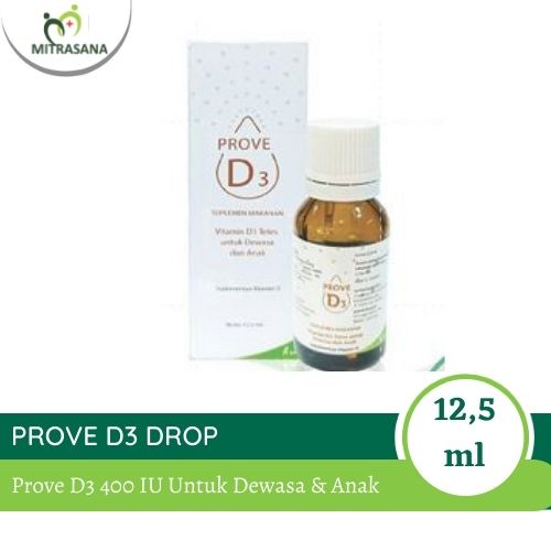 Jual Prove D3 Drop - Vitamin D3 400 IU Tetes 12.5 ml untuk Dewasa dan ...