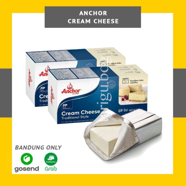 CREAM CHEESE ANCHOR 250GR - KRIM KEJU - KRIM CHEESE - KEJU KRIM ...