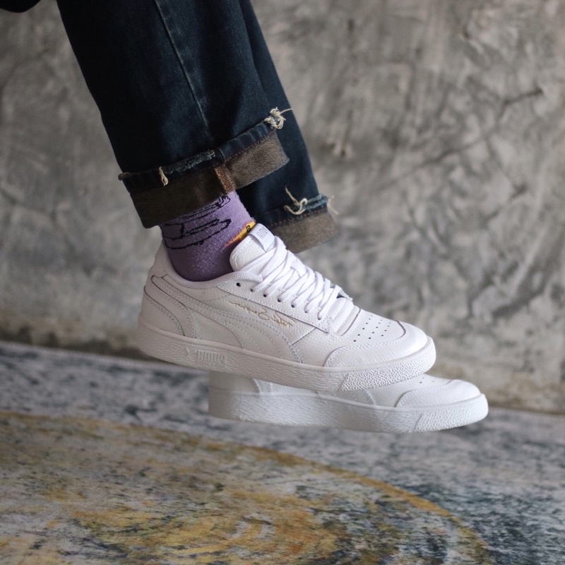 Jual Puma Ralph Samson Low Sneakers All White | Shopee Indonesia