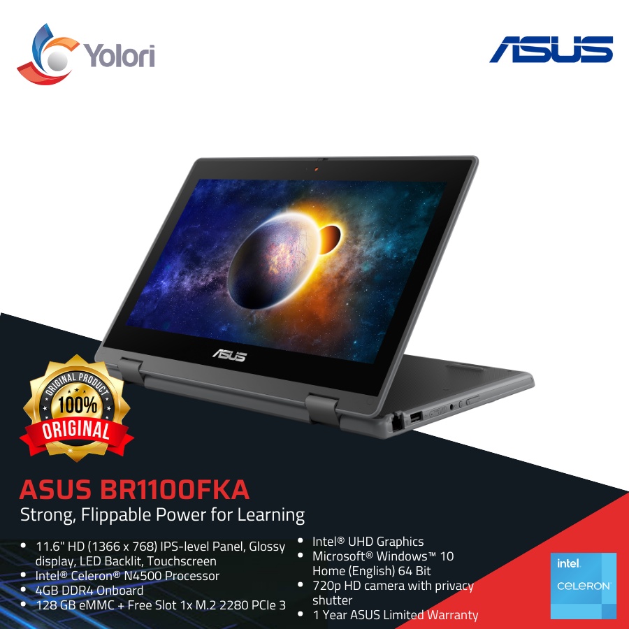Jual ASUS BR1100FKA-BP0464T Cel-N4500 4GB 128GB Intel UHD Windows 10 Touchscreen Indonesia ...
