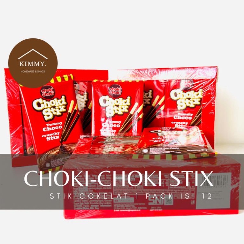 Jual CHOKI-CHOKI STIX 1 BOX ISI 12 PCS 27 GRAM / CHOKI CHOKI STICK ...