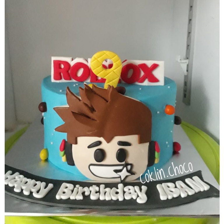 Jual CAKE BIRTHDAY ROBLOX / KUE ULANG TAHUN ROBLOX/ KUE ULTAH ROBLOK ...