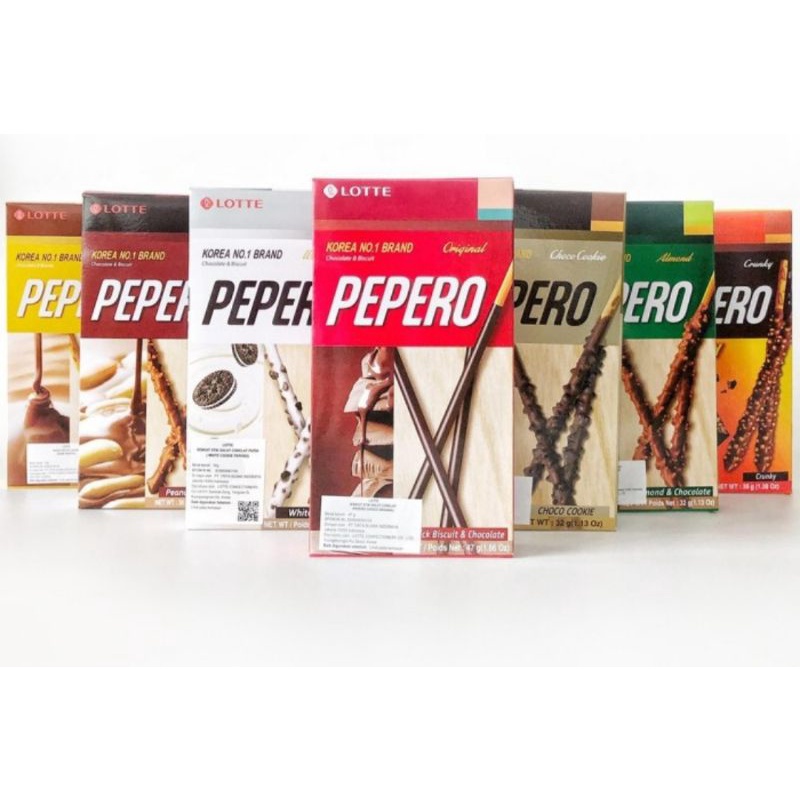 Jual Lotte Pepero All Variant/Original,Almond,Choco Cookie,Choco Filled ...