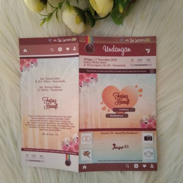 Jual UNDANGAN MODEL KEREN/ UNIK/ LUCU J43 | Shopee Indonesia