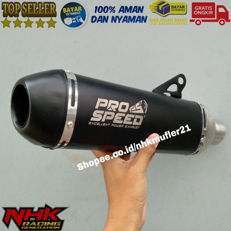 Jual SILINCER KNALPOT PRO SPEED BLACK EDITION INLET 50/51 MM | Shopee ...