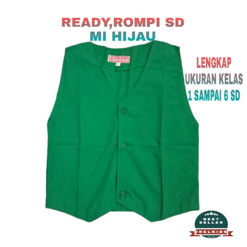 Jual Rompi Seragam Sekolah SD MI Lengkap Ukuran Kelas 1 Sampai 6 SD ...