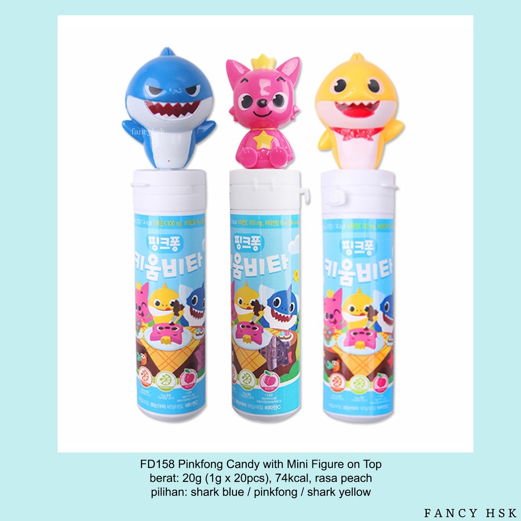 Jual ORI KOREA PINKFONG CANDY WITH MINI FIGURE ON TOP FD158 | Shopee ...