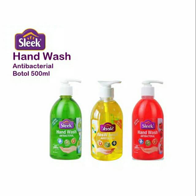 Jual Sleek Hand Wash Antibacterial Botol 500ml Pump | Shopee Indonesia