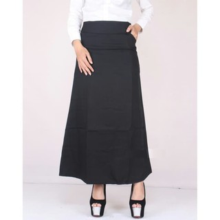 Jual COD Rok Hitam panjang Office Line A Rok Formal Wanita | Rok Kantor ...