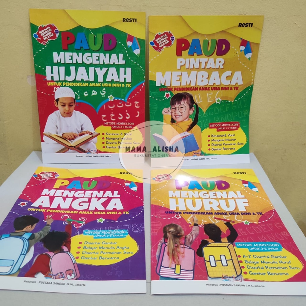 Jual Buku PAUD Mengenal Huruf Angka Hijaiyah dan Pintar Membaca untuk ...