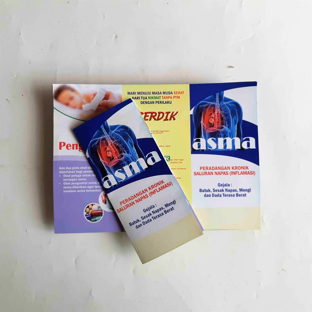 Jual Leaflet / Brosur Asma, Brosur Edukasi Asma, Bonus Poster Asma ...