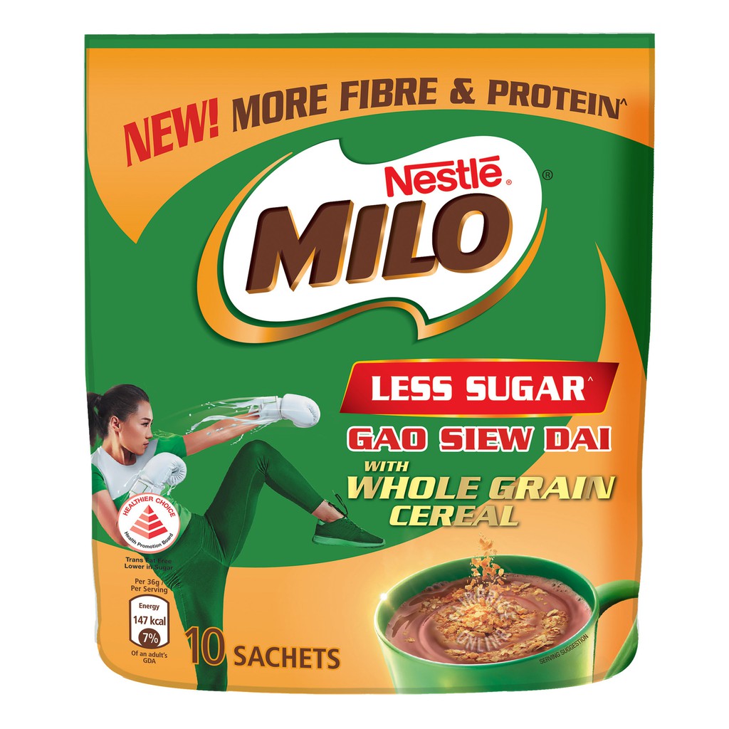 Jual NEW Milo Instant Chocolate Malt Drink Gao Siew Dai WholeGrain ...
