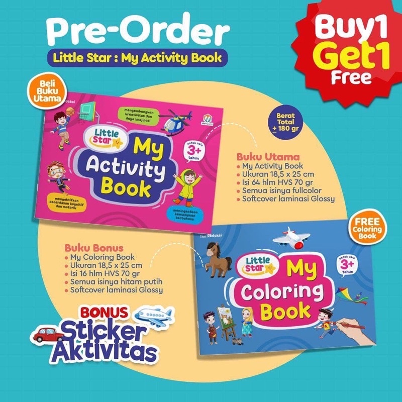 Jual buku little star my activity book | Shopee Indonesia
