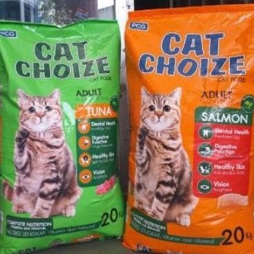 Jual Dry Cat Food CAT CHOIZE Adult 20 kg / 1 Sak / 1 Karung ~ GOJEK ...