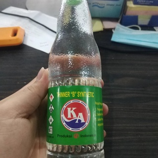 Jual Thinner Cairan Pengencer Cat Thiner Tinner Tiner Botol KA 400ml | Shopee Indonesia