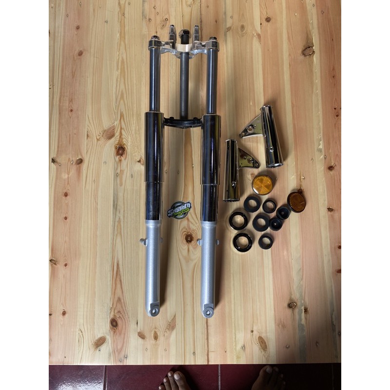 Jual shock depan cb 100 standart model original | Shopee Indonesia