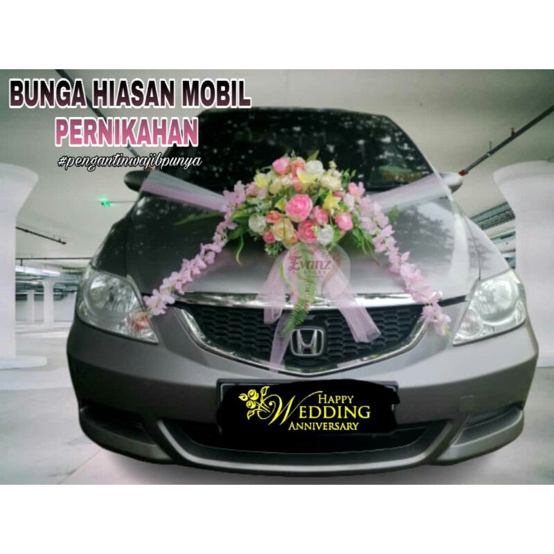 Jual Bunga Hiasan Mobil Art Satin Artificial - Bunga Mobil Pengantin ...