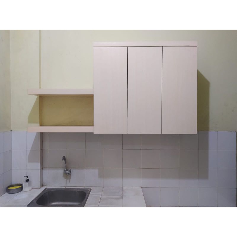 Jual kitchen set atas hpl 3 pintu dan 2 lbr ambalan Indonesia|Shopee ...