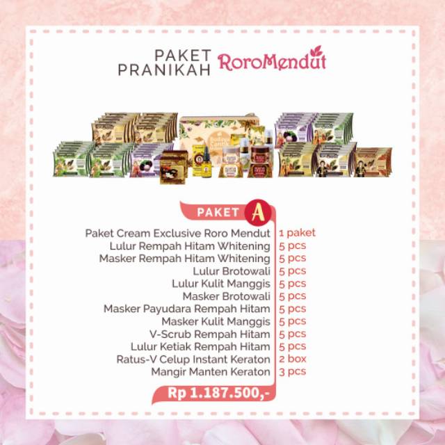 Jual Paket PraNikah Roro Mendut seri A | Shopee Indonesia