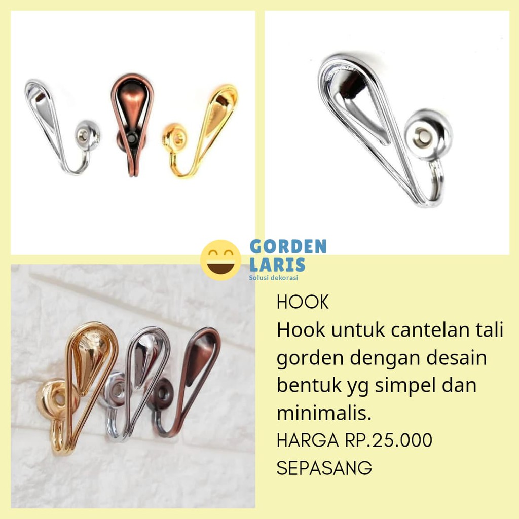 Jual hook besi model anting ( harga sepasang / 2 pcs ) | Shopee Indonesia
