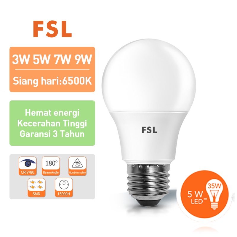 Jual FSL lampu LED 3-11WATT ESSENTIAL BULB Pencahayaan indoor dan outdoor kecerahan tinggi Led ...