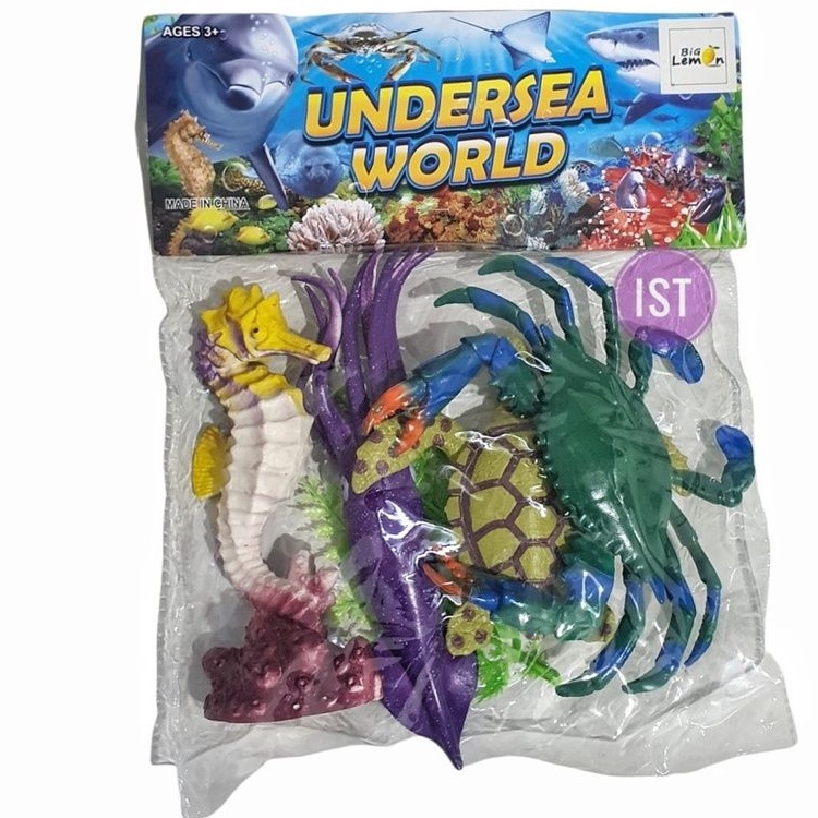 Jual Mainan Anak Binatang Laut Undersea World Besar 4 pcs Figure ( 3672 ...