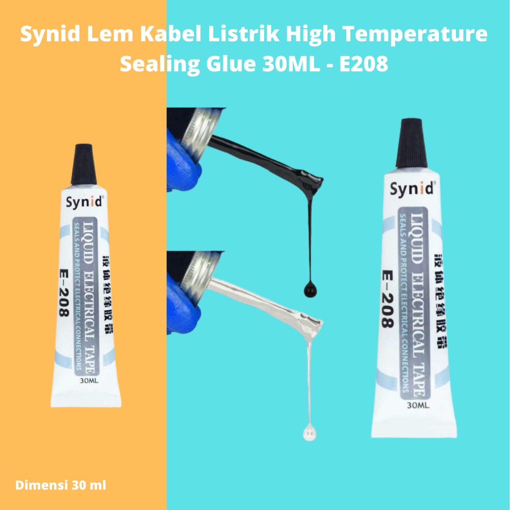 Jual Synid Lem Kabel Listrik High Temperature Sealing Glue 30ML - E208 ...