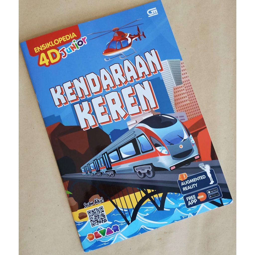 Jual Buku Anak Ensiklopedia 4D Junior Kendaraan Keren - Buku AR (Augmented Reality) Devar - buku ...