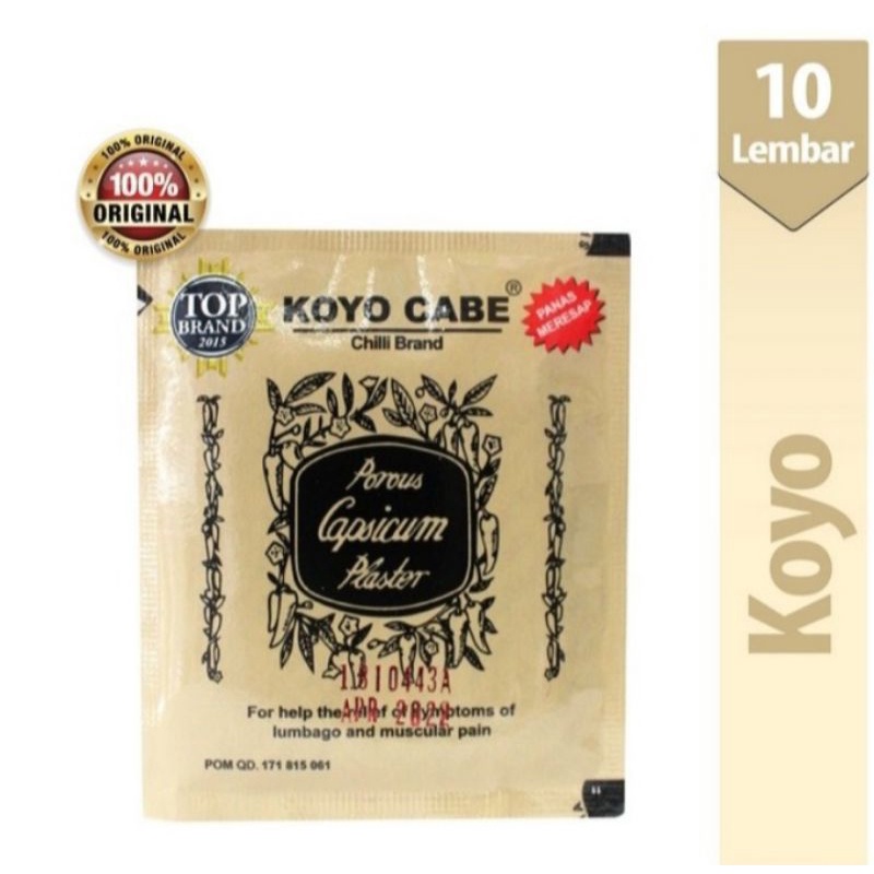 Jual Koyo Cabe 1 Sachet Isi 10 Lembar Indonesia|Shopee Indonesia