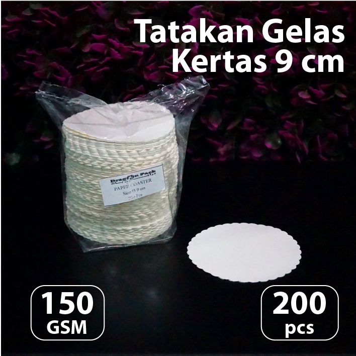 Jual Tatakan Gelas Kertas 9 cm - Coaster Paper - untuk Hotel Restoran ...