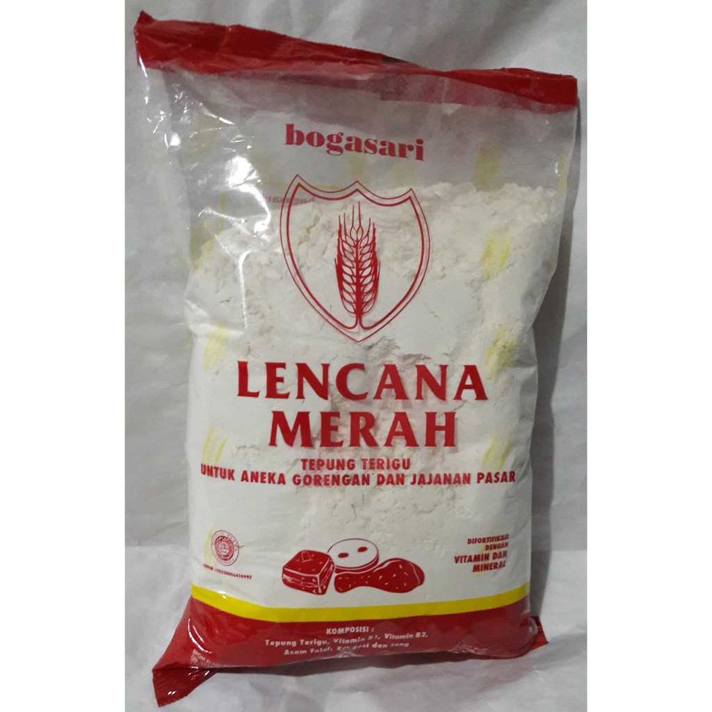 Jual Tepung Lencana Merah 1 Kg|Terigu Lencana Merah|Tepung Terigu ...