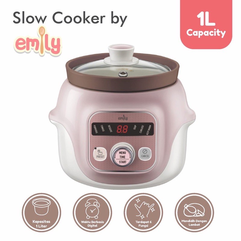 Jual emily slow cooker 1 ltr (previously bear baby) | Shopee Indonesia