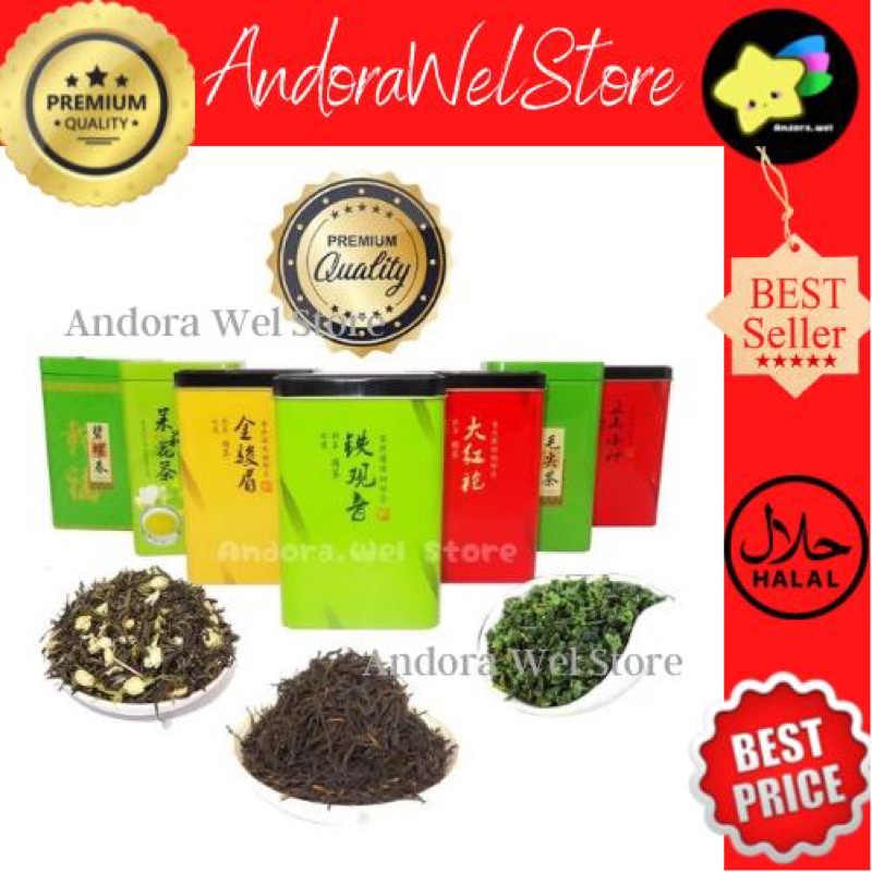 Jual Chinese Tea Best Quality Premium Box Teh Cina Kemasan Kaleng Teh ...