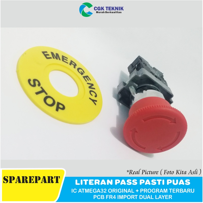 Jual CGK TEKNIK - EMERGENCY STOP PUSH BUTTON LOCK / TOMBOL EMERGENCY ...
