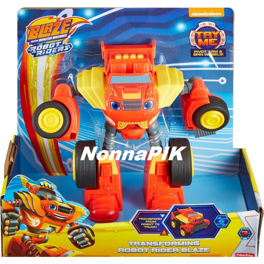 Jual Fisher Price Blaze & the Monster Machines Transforming Robot Rider ...