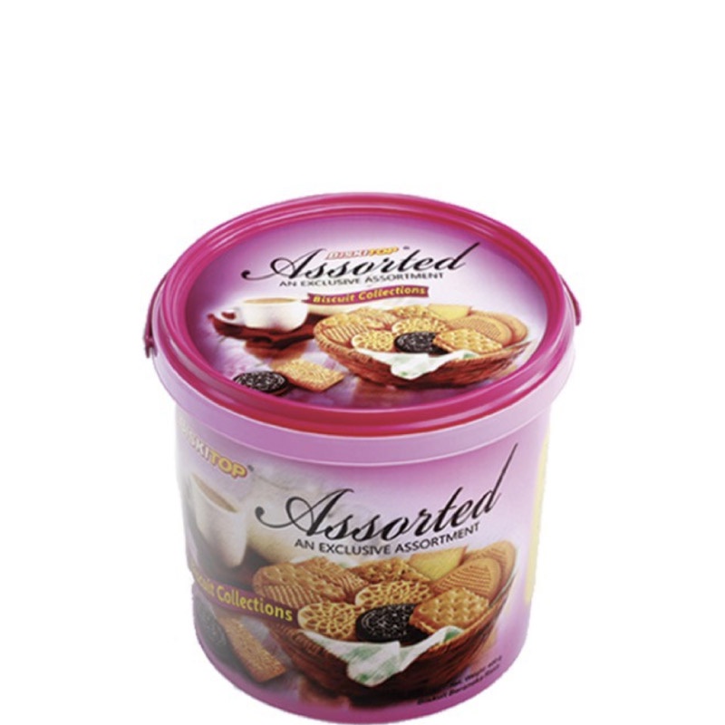 Jual Biskitop Biskuit Assorted Pink Bucket 400 gr | Shopee Indonesia