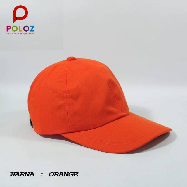 Jual TOPI POLOS ORANGE POLOS BASEBALL Indonesia|Shopee Indonesia