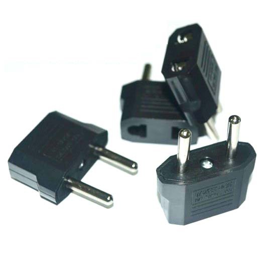 Jual 607 Sambungan Colokan Listrik Model Dua Pipih ke Model Dua Bulat ...