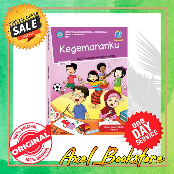 Jual Buku K13 Siswa Sd Kelas 1 Tema 2 Kegemaranku Shopee Indonesia