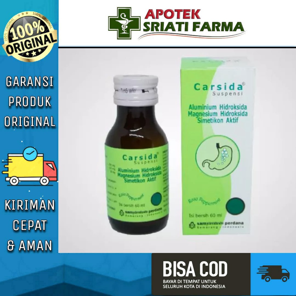 Jual Carsida Sirup 60 ml - Obat Antasida Lambung Maag Indonesia|Shopee ...