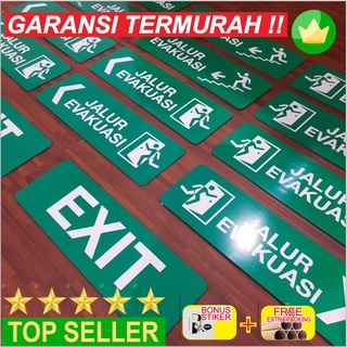 Jual Murah RAMBU PLANG K3 JALUR EVAKUASI 30CM X 10CM AKRILIK Elegan | Shopee Indonesia