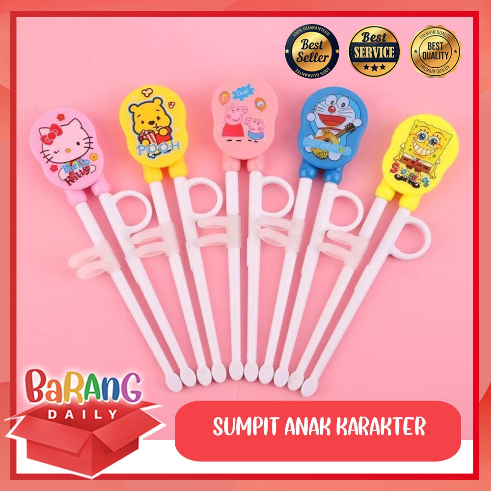 Jual Sumpit Anak Karakter / Sumpit Anak Belajar Makan Model Kartun ...