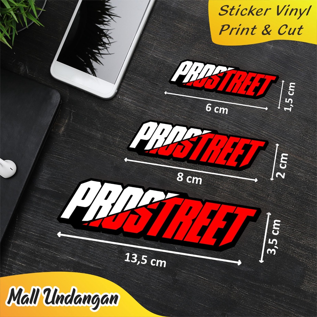 Jual STIKER PRINT CUT PROSTREET STIKER RACING / SRIKER MOTOR | Shopee ...